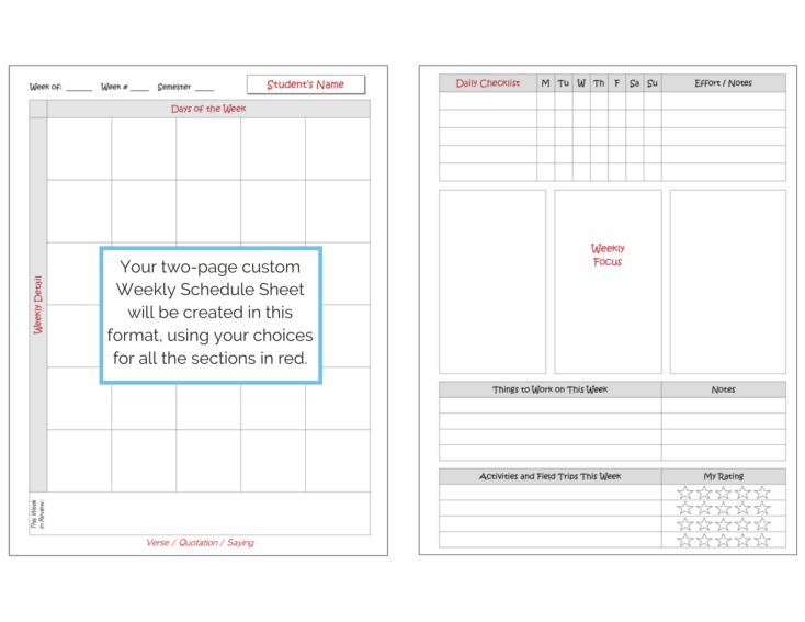 Early Learner Planner : A Plan in Place